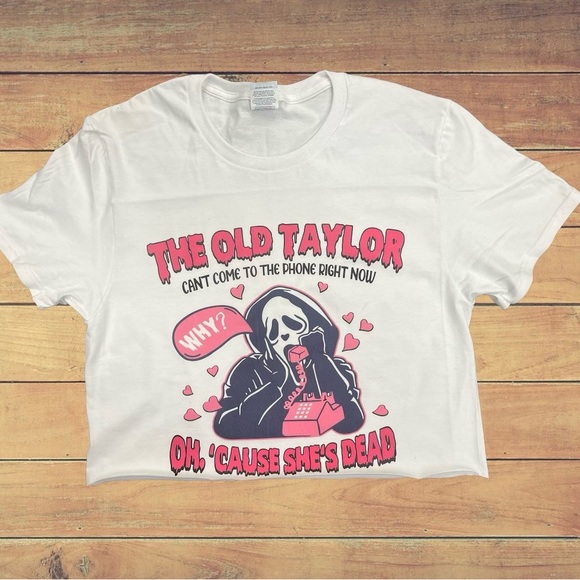 Tops | Taylor Swift Scream Mashup Halloween Graphic Crop Top | Poshmark